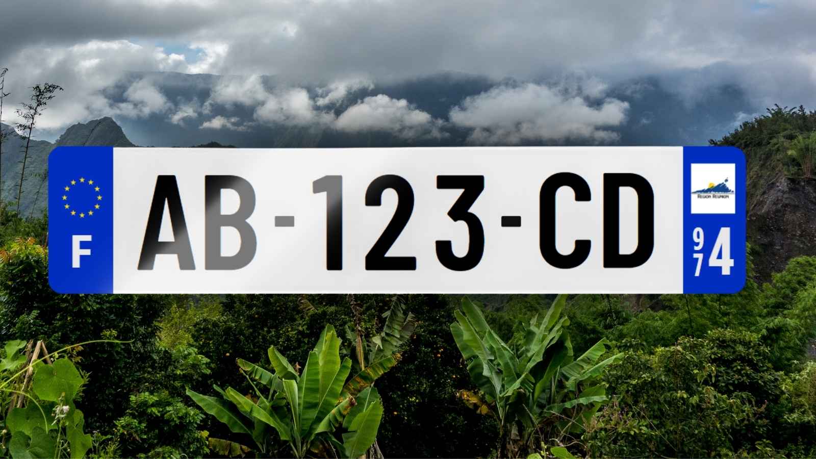 Plaque immatriculation 974 : conforme, personnalisée et rapide